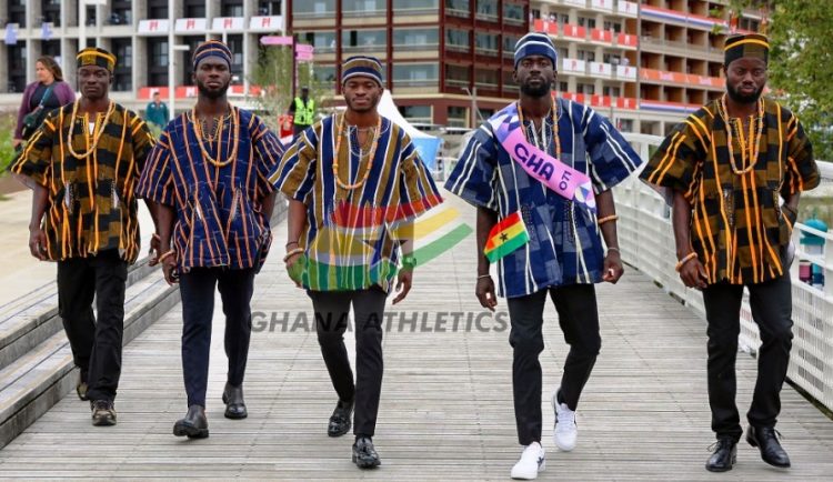 Paris 2024: Team Ghana wears Batakari at opening ceremony - Channel1 News