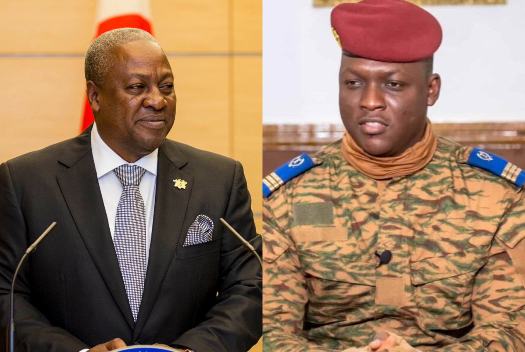 Burkina Faso's Captain Traoré congratulates Mahama on election victory ...