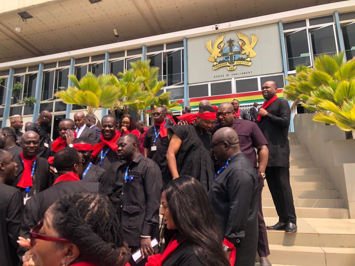 Security tightened in Parliament as NPP MPs protest suspension of MPs ...