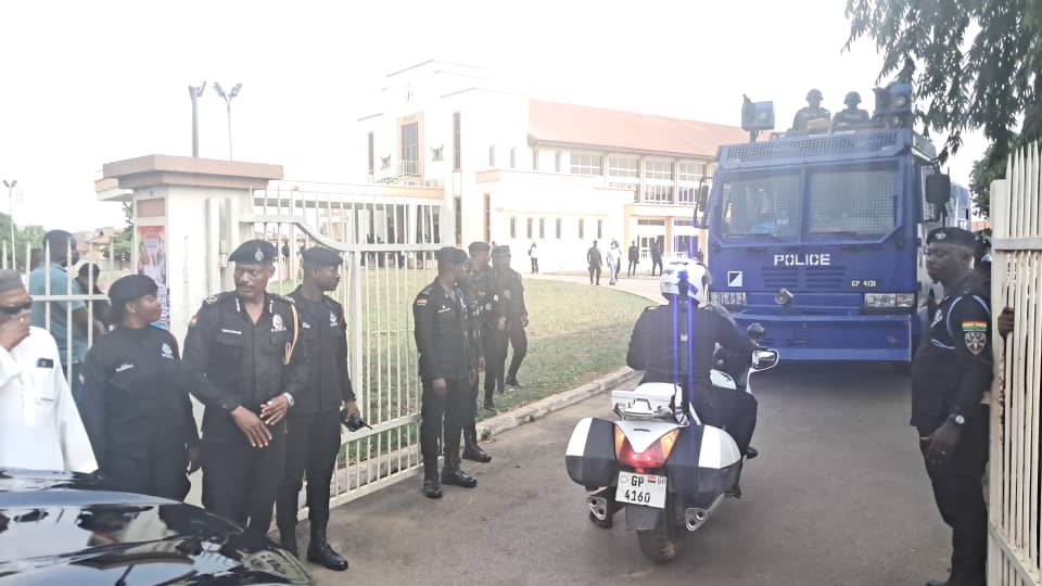 A/R: Heavy security presence at Prempeh Assembly Hall for Council of ...