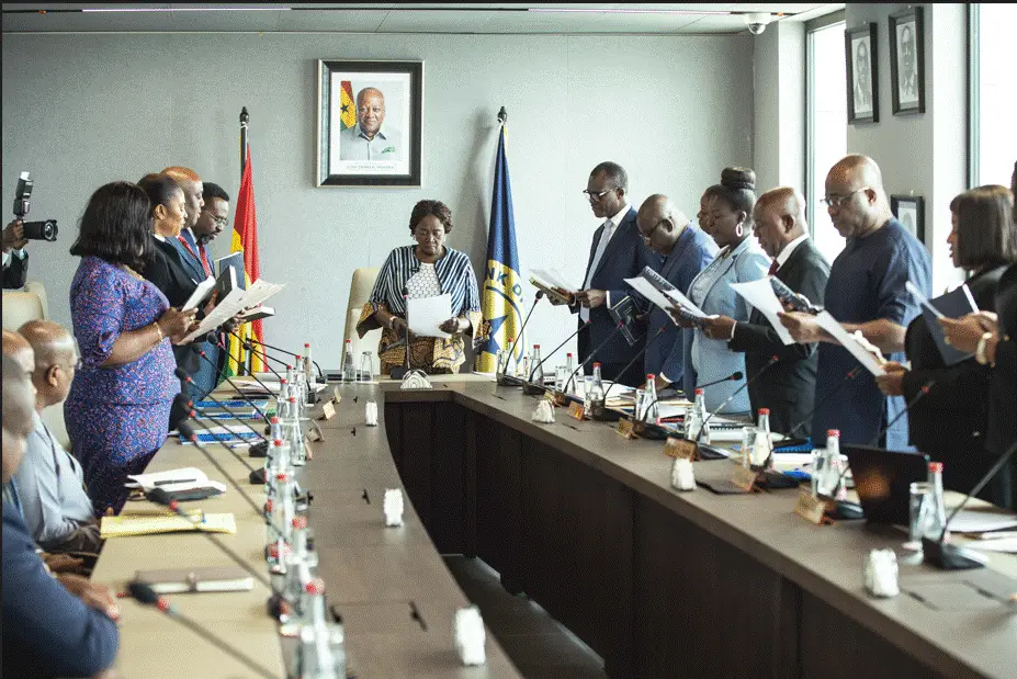 Vice President swears in new BoG governing board - Channel1 News