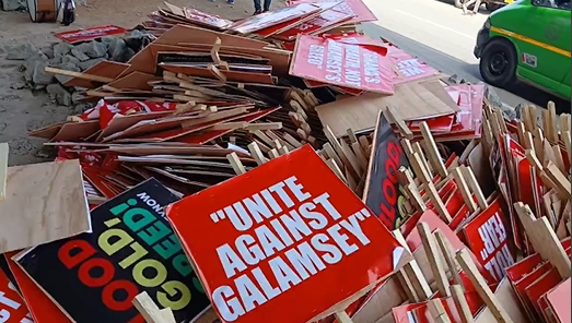 Galamsey fight: Generational Rights group mass up at Obra Spot for ...