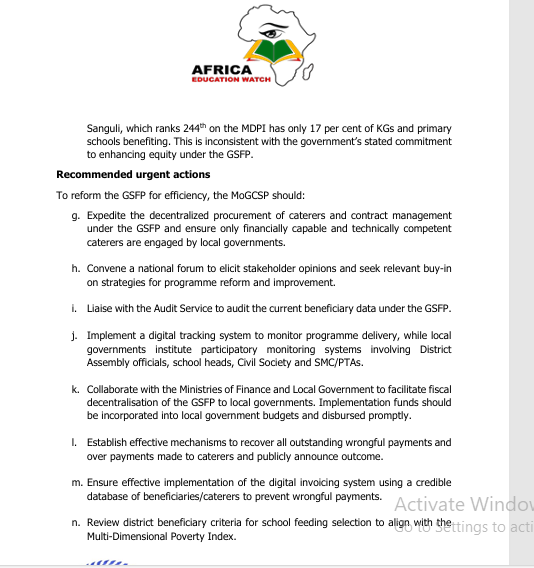 School Feeding: Eduwatch calls for digital monitoring system to curb ...